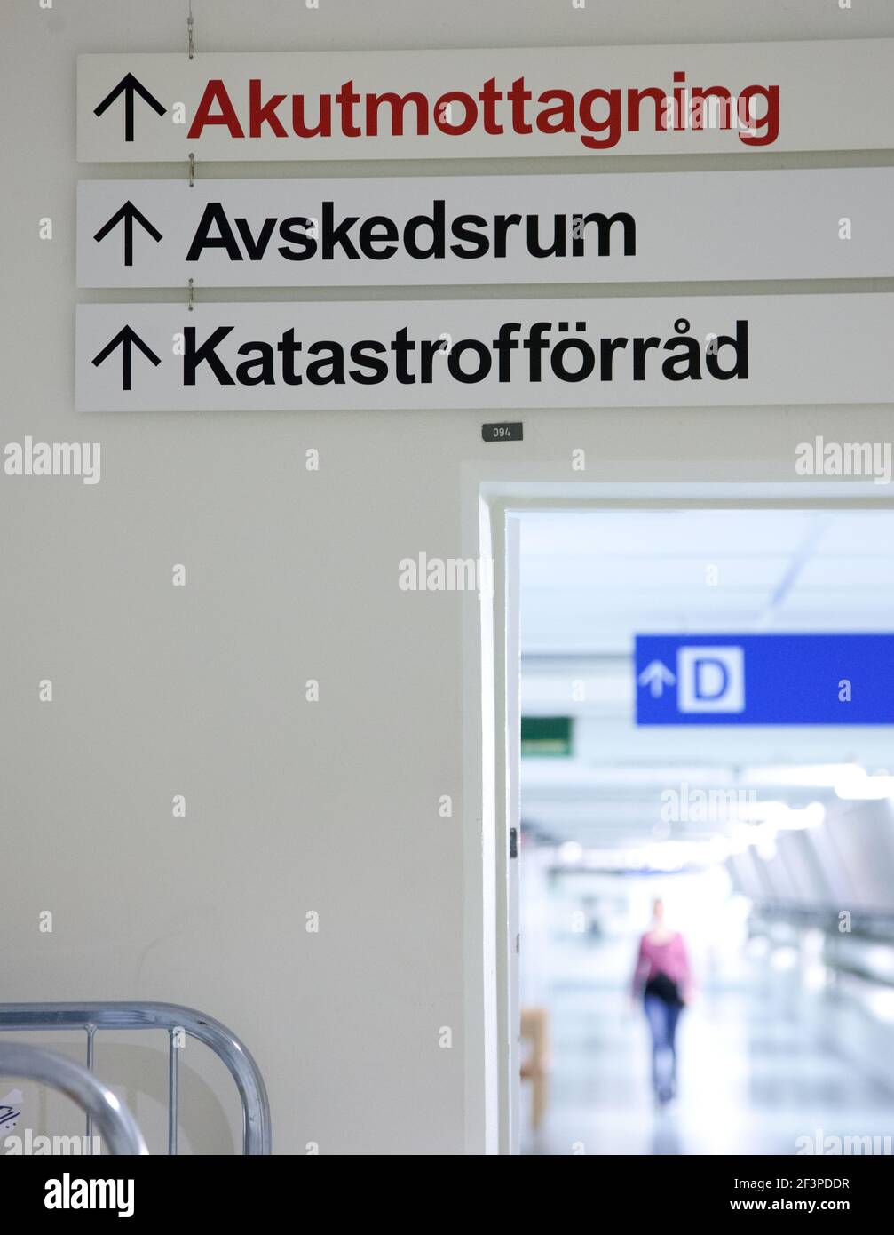 Sign inside Motala Hospital where it says, among other things ...