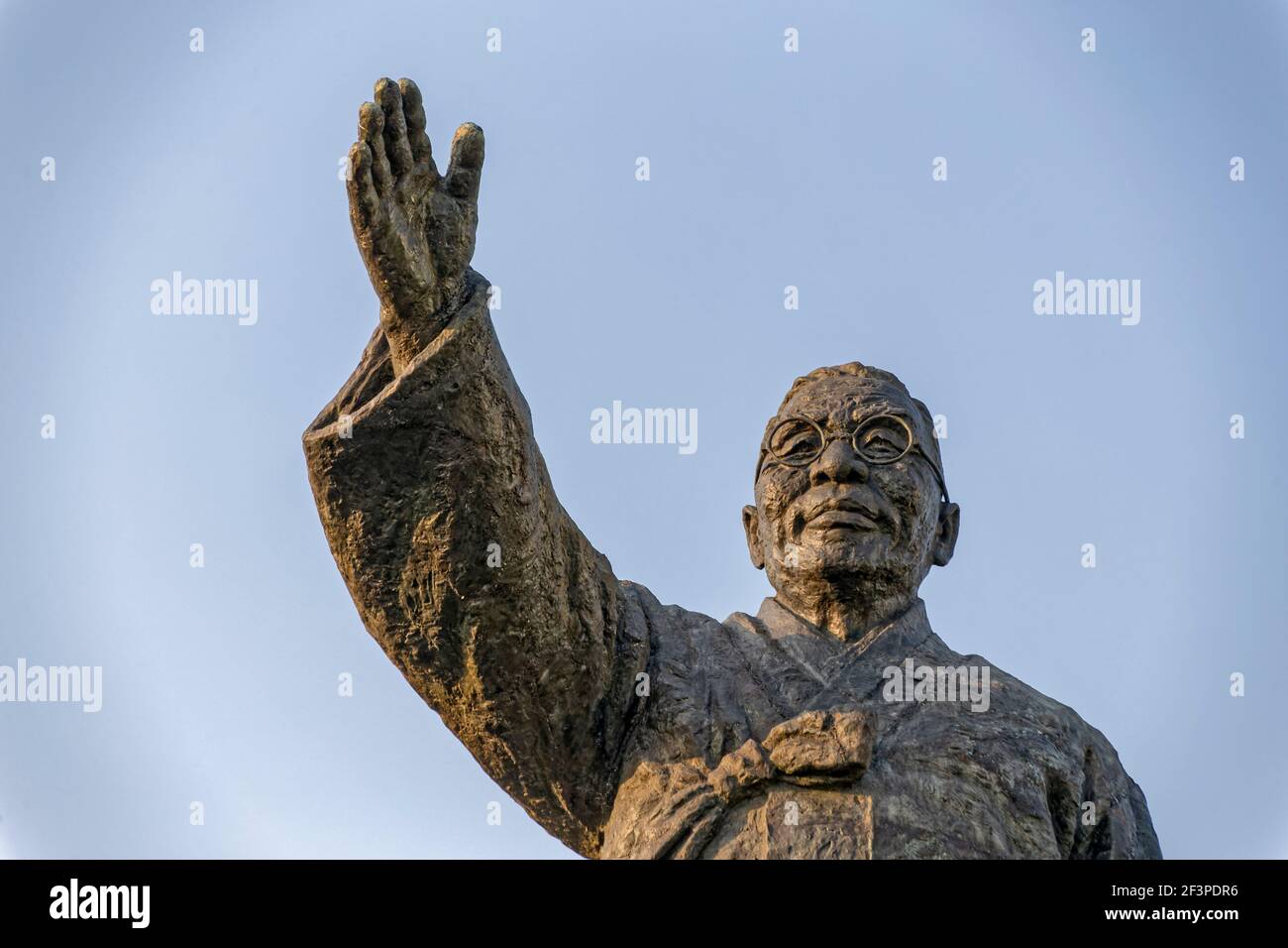 Seoul, South Korea. 31th May, 2017. Paikbum Kim Koo's statue in Namsan ...