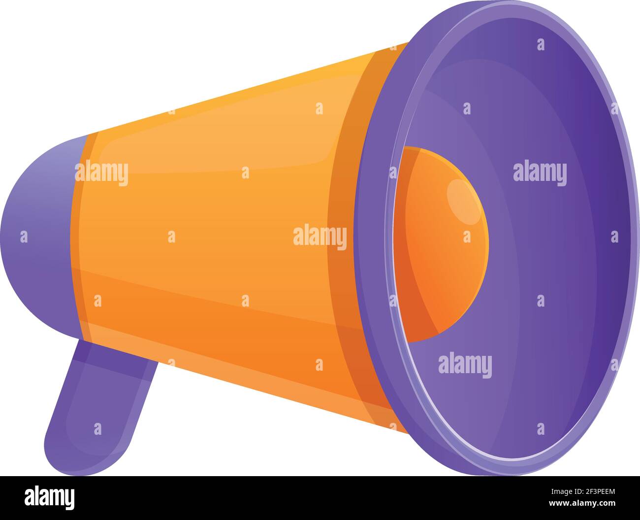 Marketing megaphone icon. Cartoon of Marketing megaphone vector icon ...