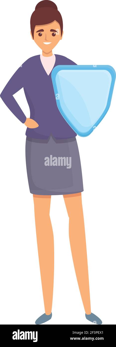 Shield of privacy icon. Cartoon of Shield of privacy vector icon for ...