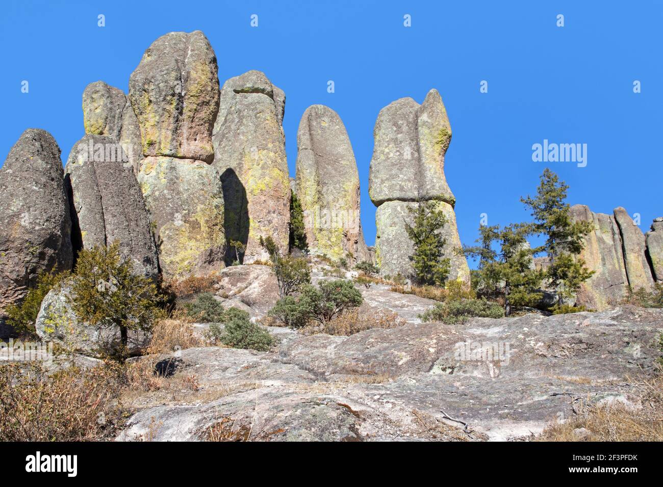 Elongated rock formations in the Valley of the Monks / Valle de los ...