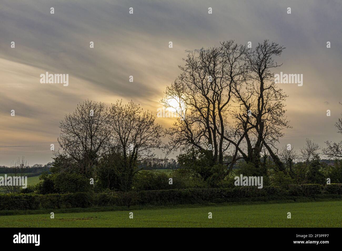 Unusual cloud effect over the Cotswolds near Cutsdean, Gloucestershire ...