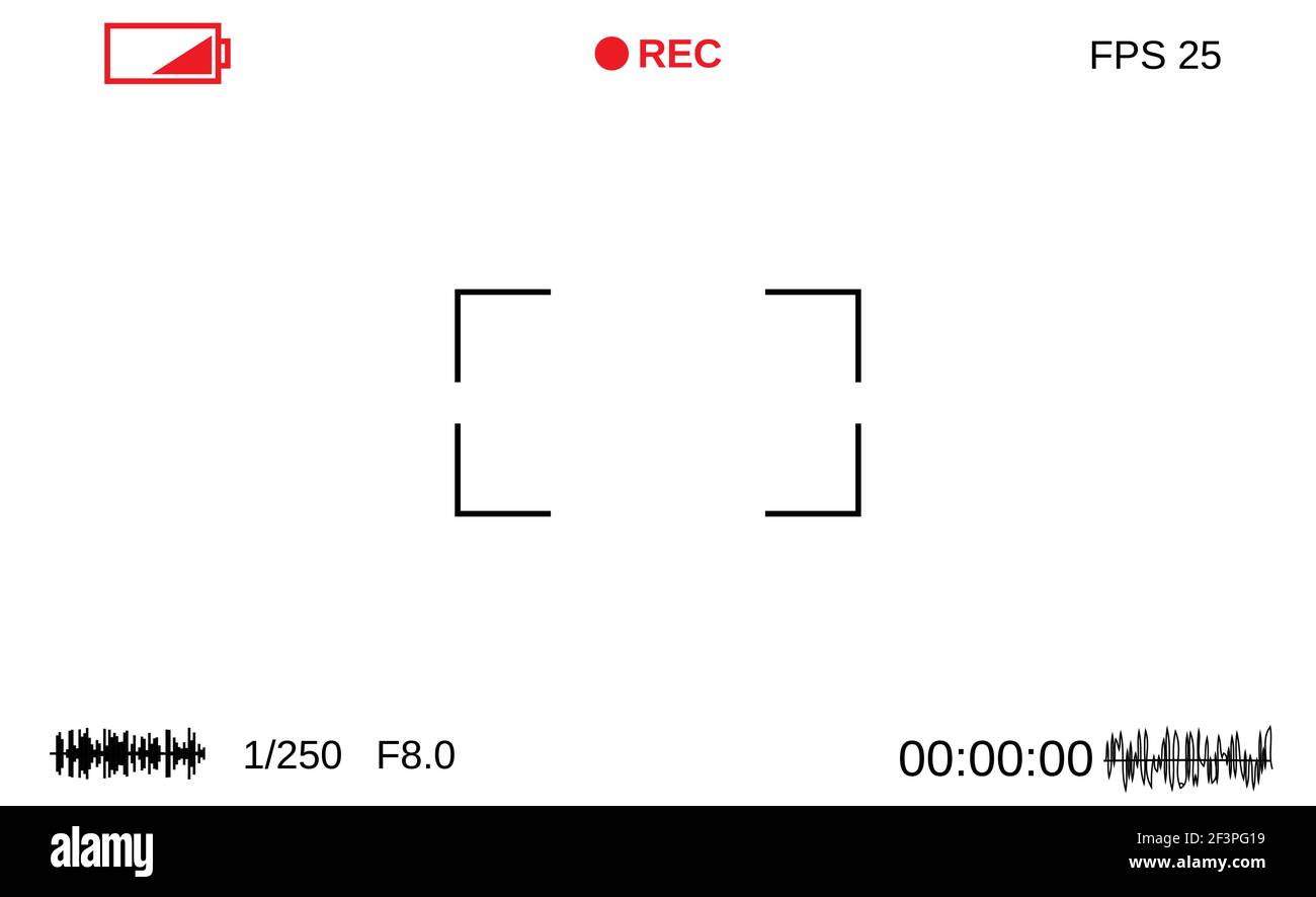 Template focusing screen of the camera Stock Vector Image & Art - Alamy