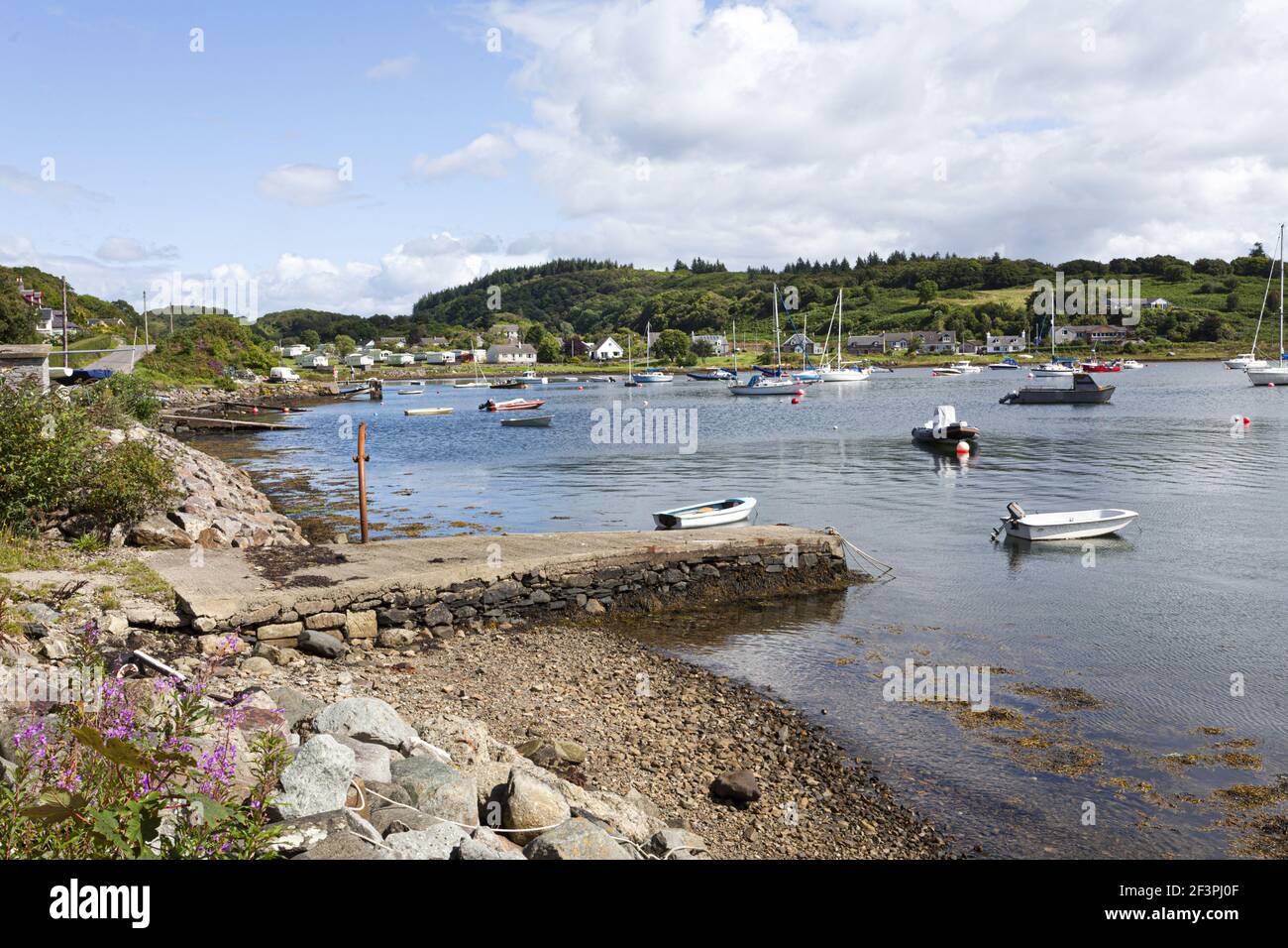 The harbour at Tayvallich, Knapdale, Argyll & Bute, Scotland UK Stock ...