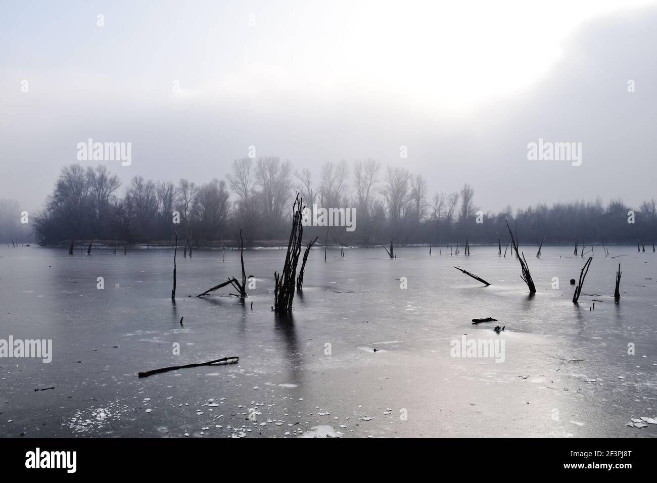 Winter and fall landscape Stock Photo - Alamy