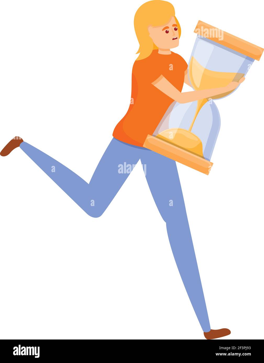 Running time management icon. Cartoon of Running time management vector ...