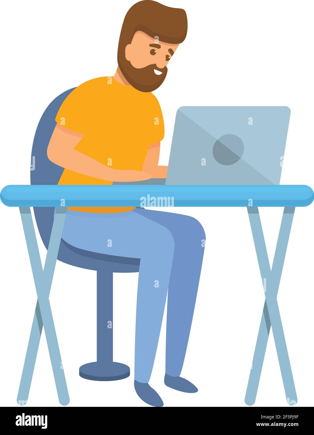Freelancer work privacy icon. Cartoon of Freelancer work privacy vector ...