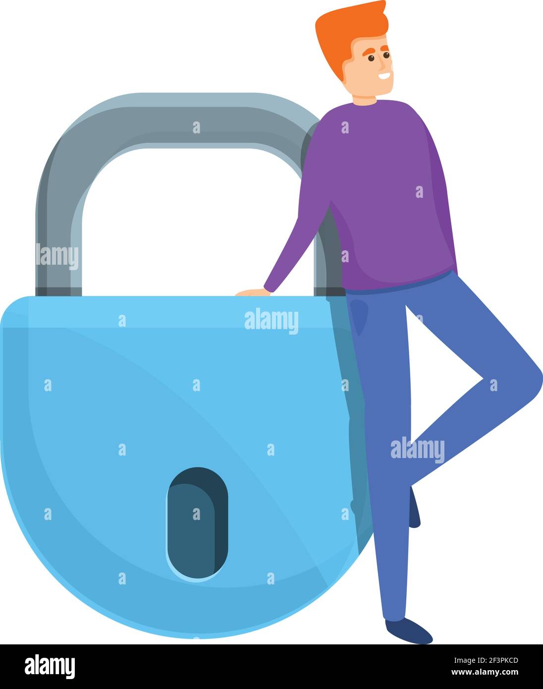 Web privacy icon. Cartoon of Web privacy vector icon for web design ...