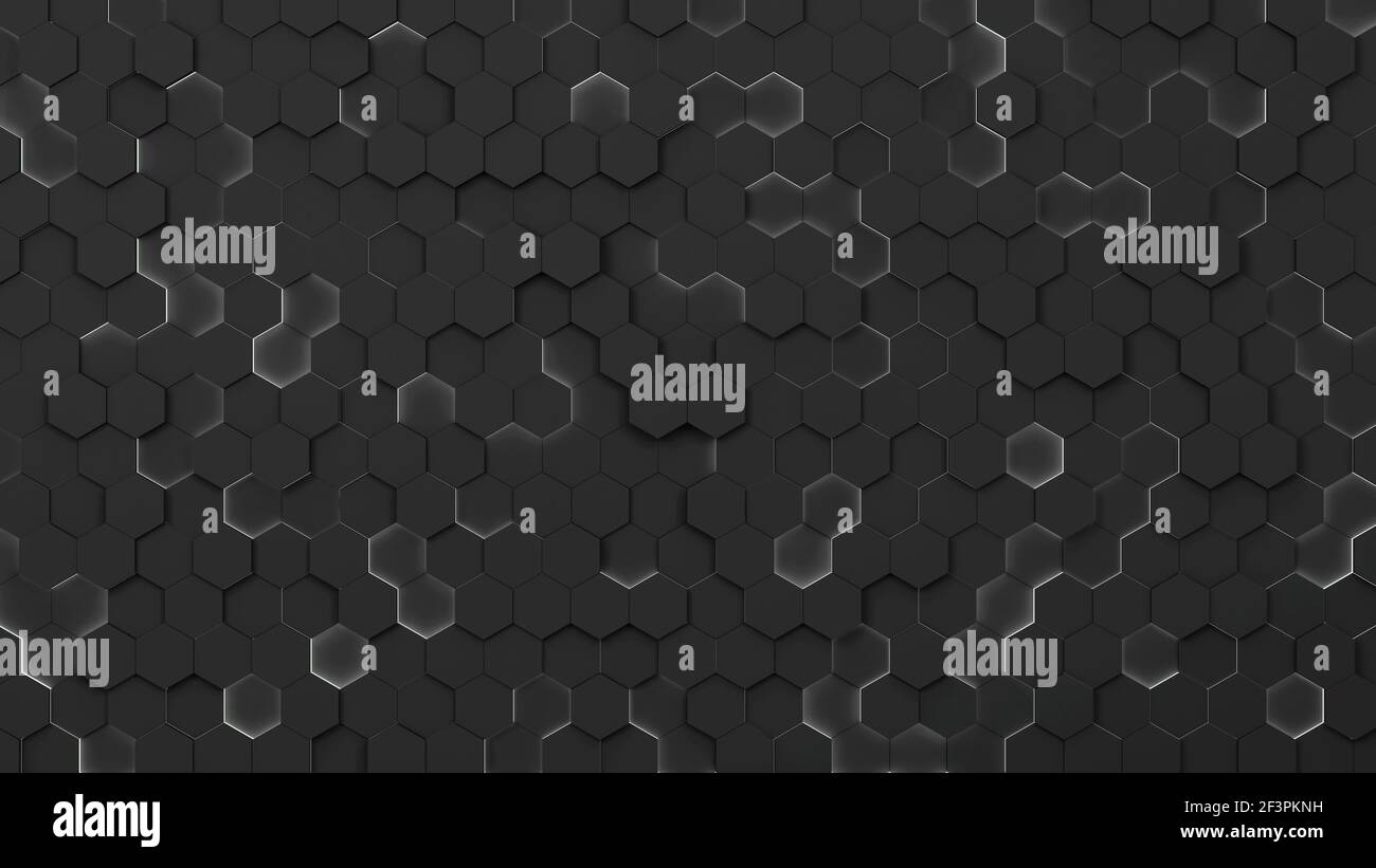 Abstract hexagonal background. 3d illustration Stock Photo - Alamy