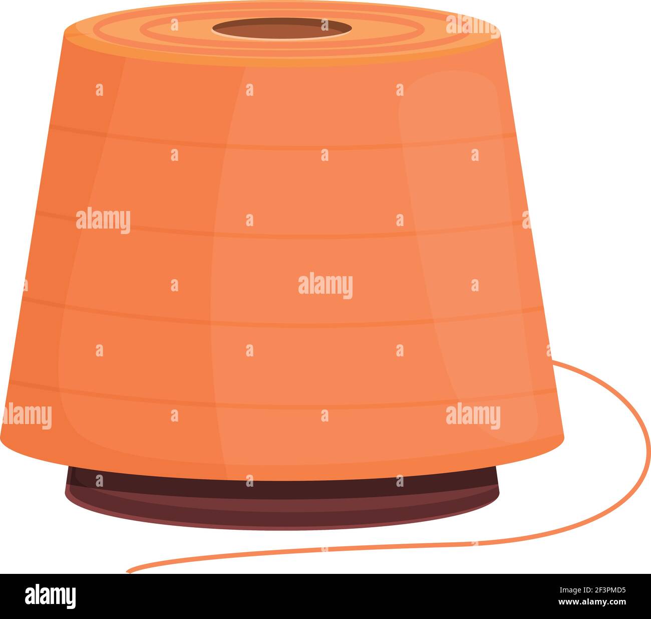 Knitting thread roll icon. Cartoon of Knitting thread roll vector icon ...