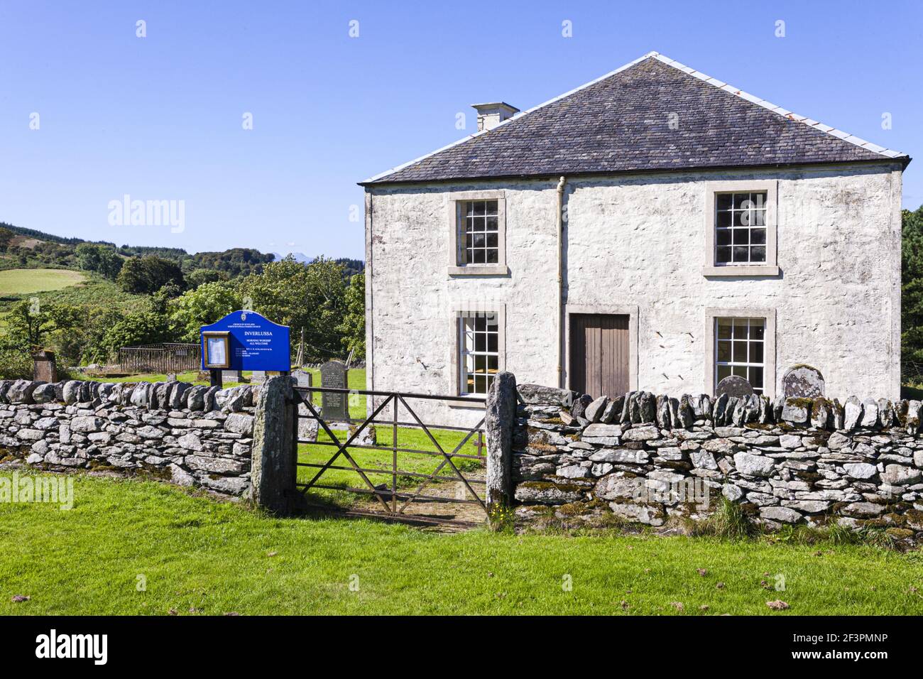 The Church of Scotland church at Inverlussa, Knapdale, Argyll & Bute ...