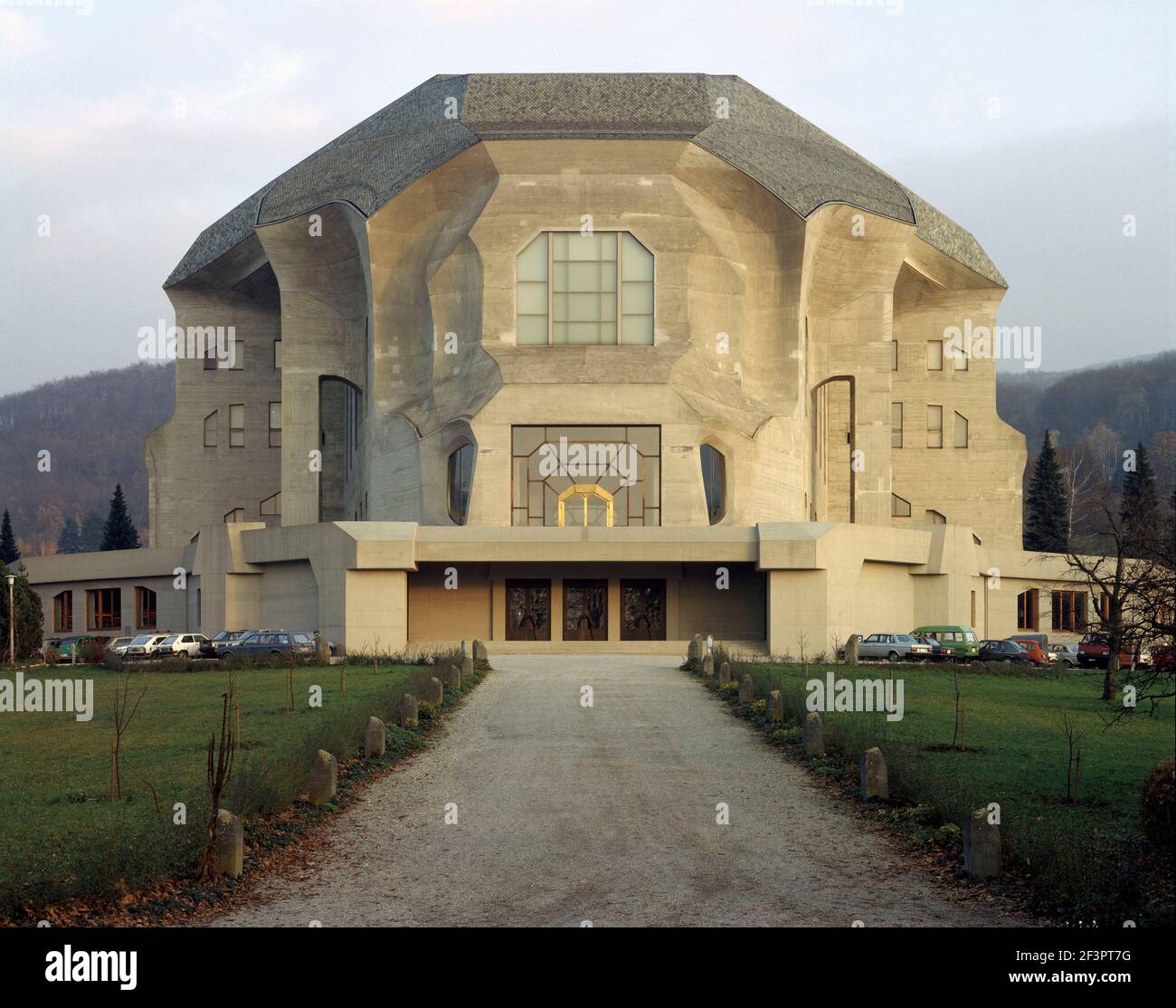 Goetheanum in Dornach, Schweiz,Eingang,Rudolf Steiner, 1928 Stock Photo ...