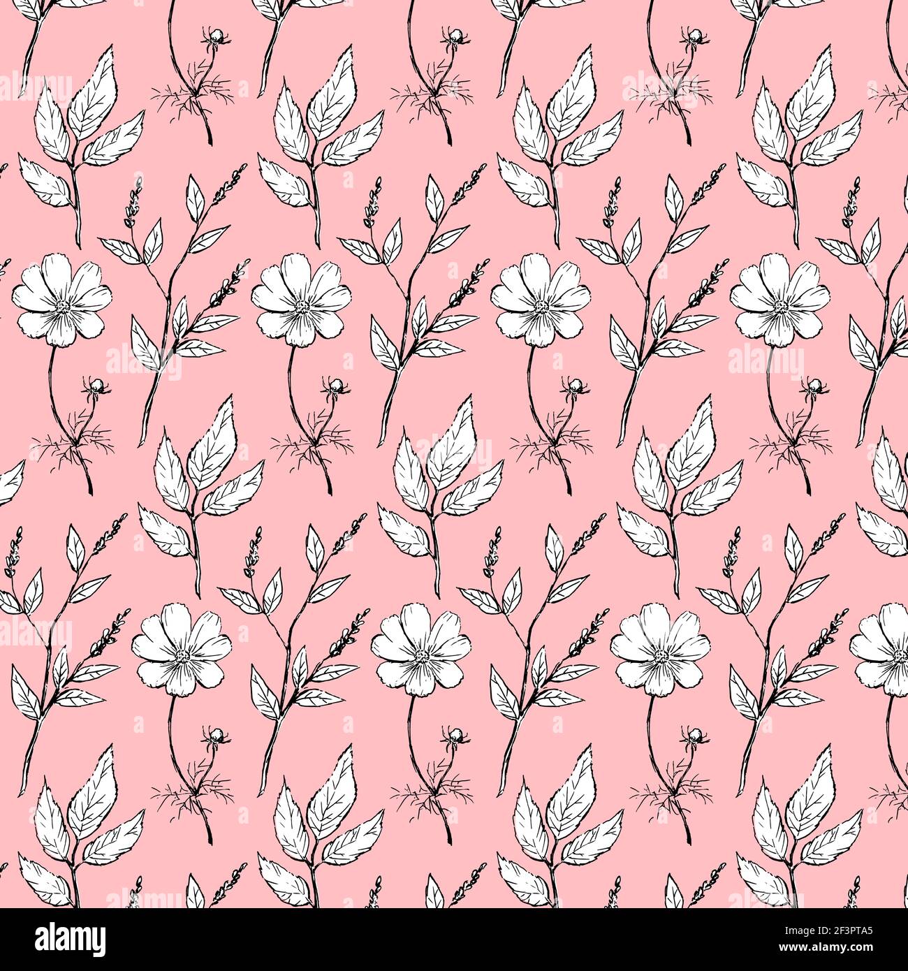 Victorian garden blossom Stock Vector Images - Alamy