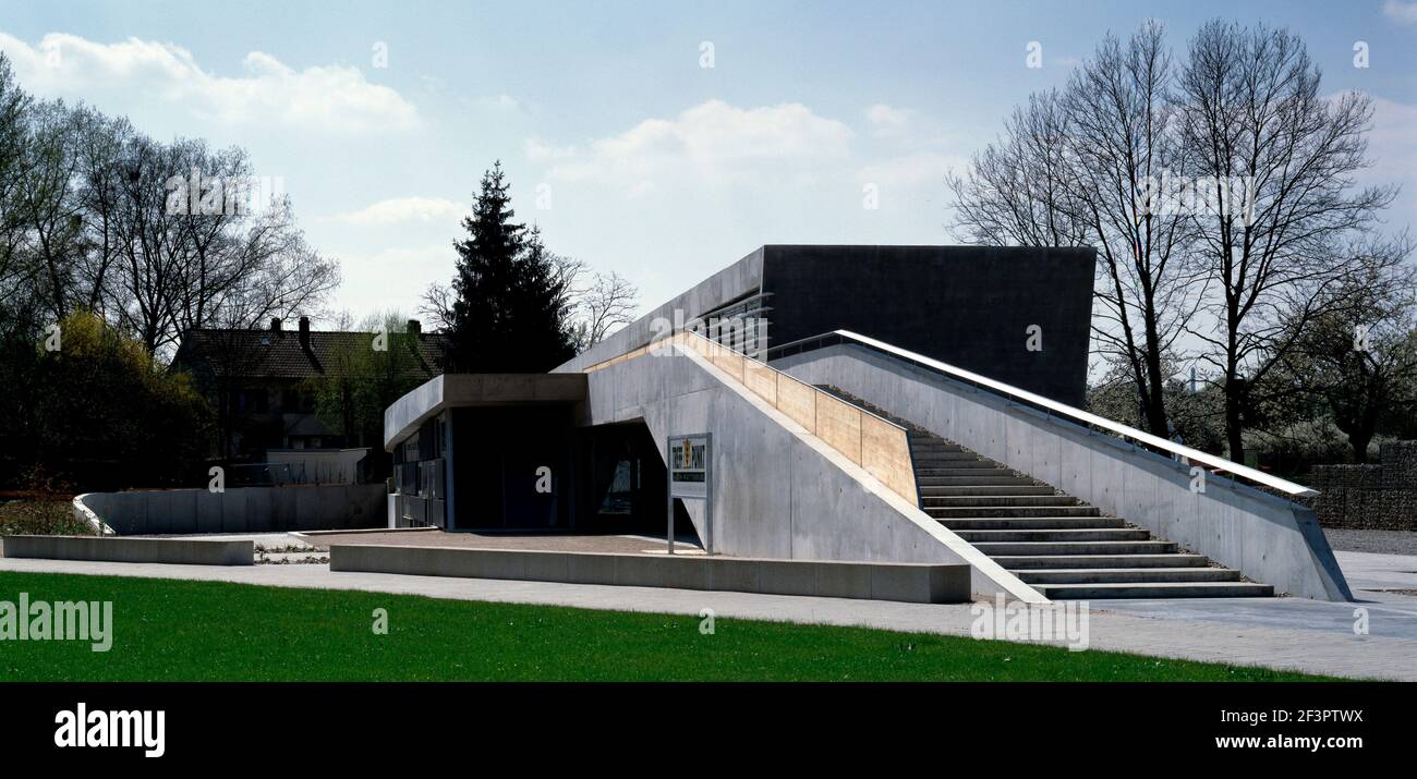 Pavillon LF one, Weil am Rhein,Treppe/Vorplatz,Zaha Hadid Stock Photo ...