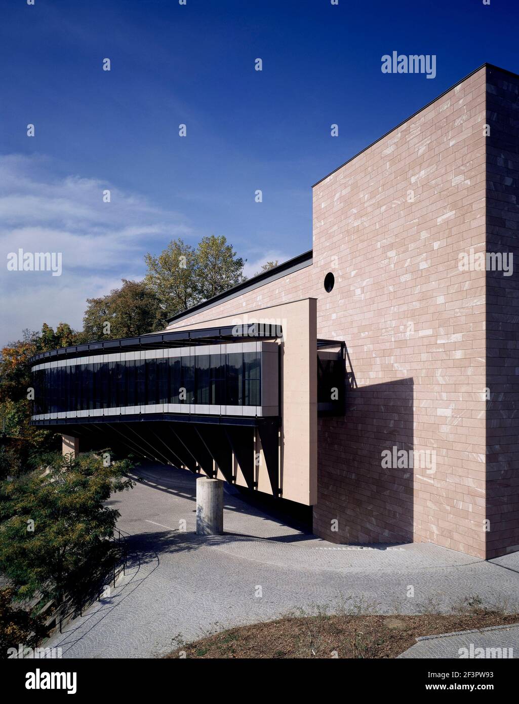 Tinguely Museum in Basel, Schweiz,Rückansicht,Mario Botta, 1993-96 ...