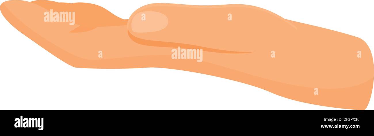 Give hand gesture icon. Cartoon of Give hand gesture vector icon for ...