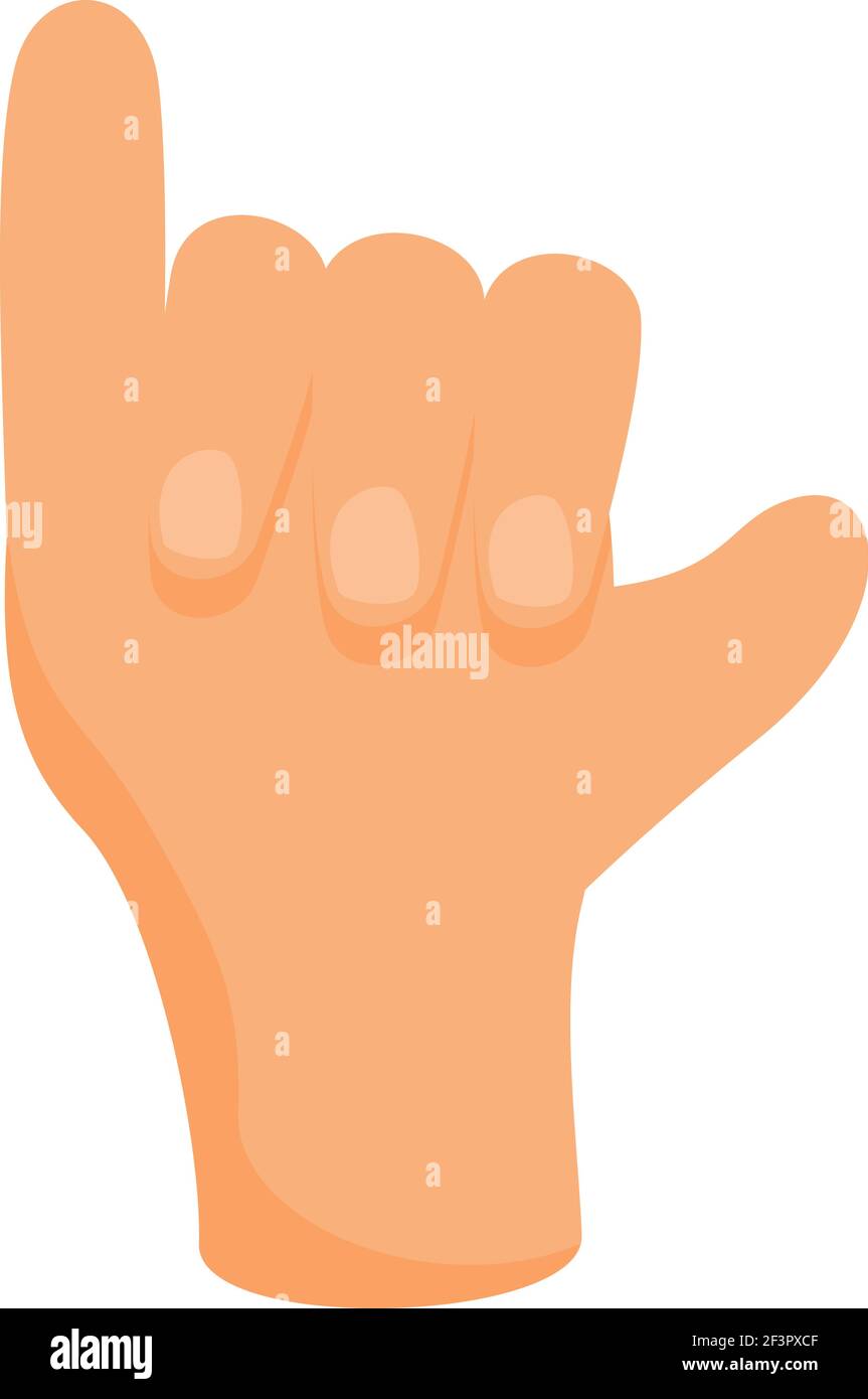 Call me hand gesture icon. Cartoon of Call me hand gesture vector icon ...