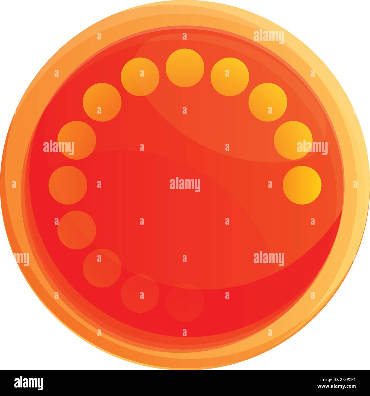 Loading button interface icon. Cartoon of Loading button interface ...