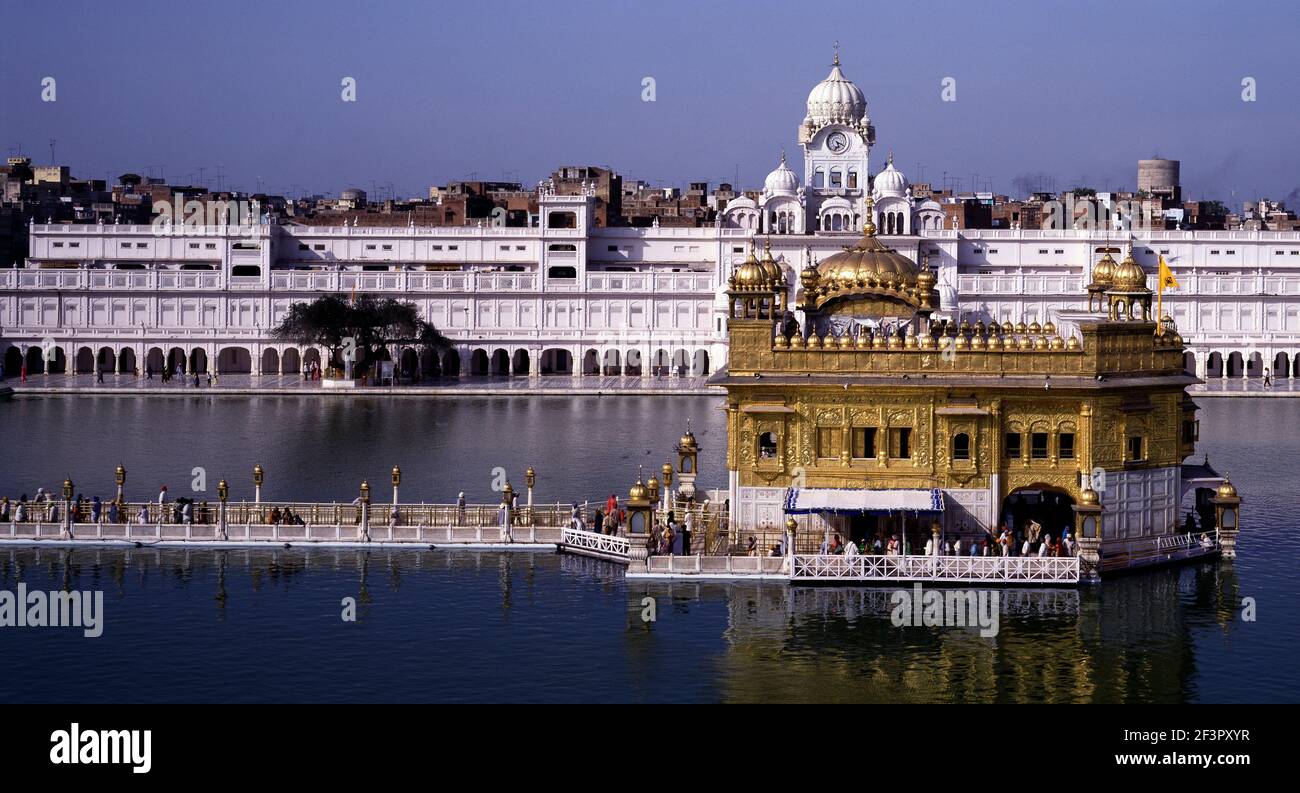 Goldener Tempel Hari Mandir in Amritsar, Indien,Ansicht,16th Century ...