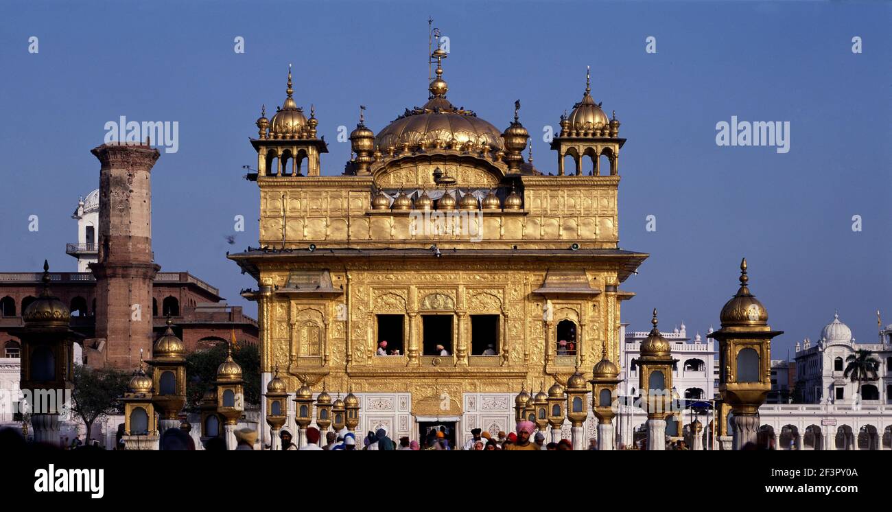 Goldener Tempel Hari Mandir in Amritsar, Indien,Ansicht/frontal,16th ...