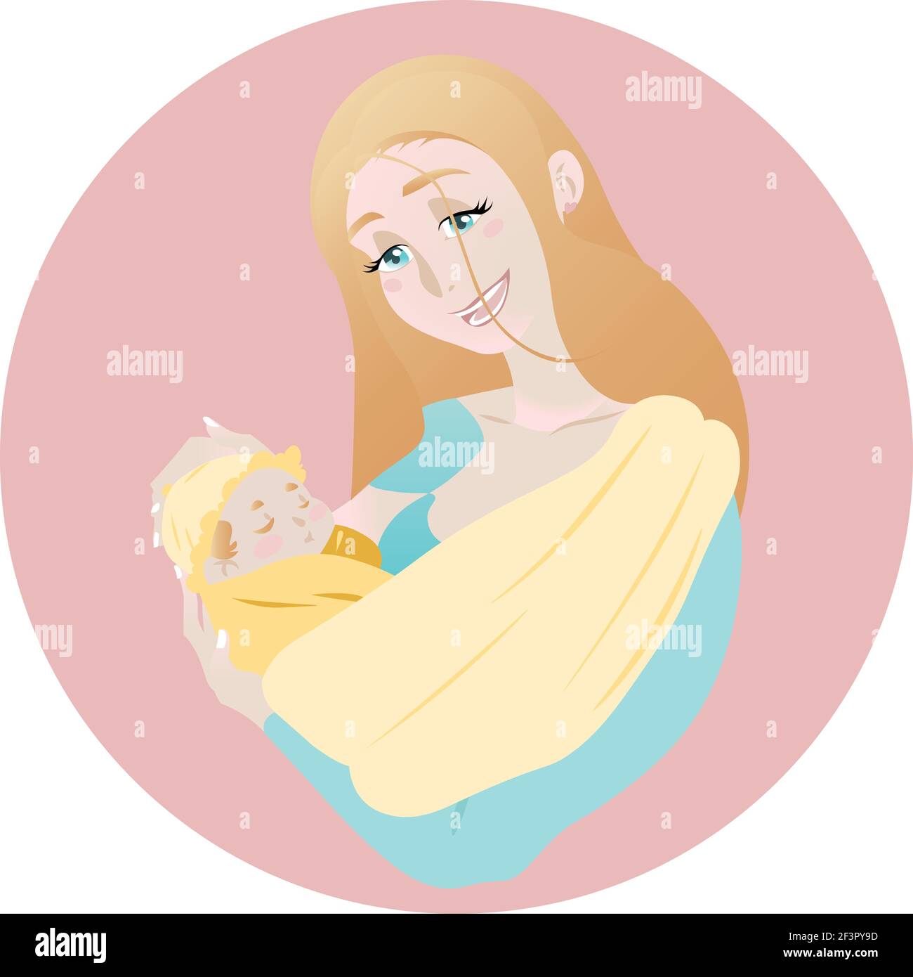 Mother's Day Illustration for New Moms Stock Vector Image & Art - Alamy
