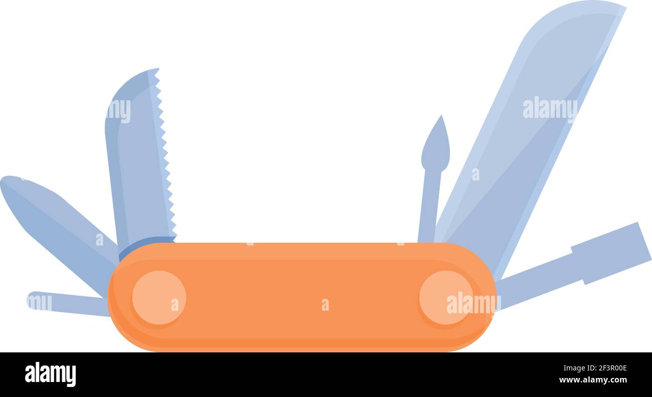 Multitool small knife icon. Cartoon of Multitool small knife vector ...