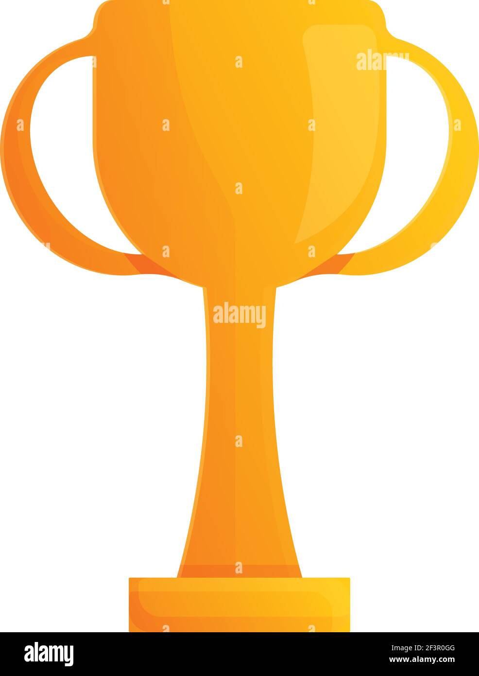 Gold cup interface icon. Cartoon of Gold cup interface vector icon for ...