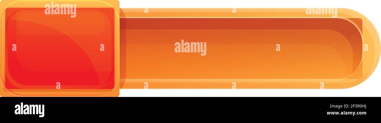 Slide move button interface icon. Cartoon of Slide move button ...