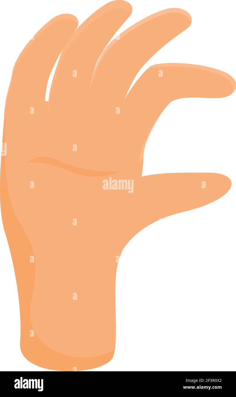 A little bit hand gesture icon. Cartoon of A little bit hand gesture ...