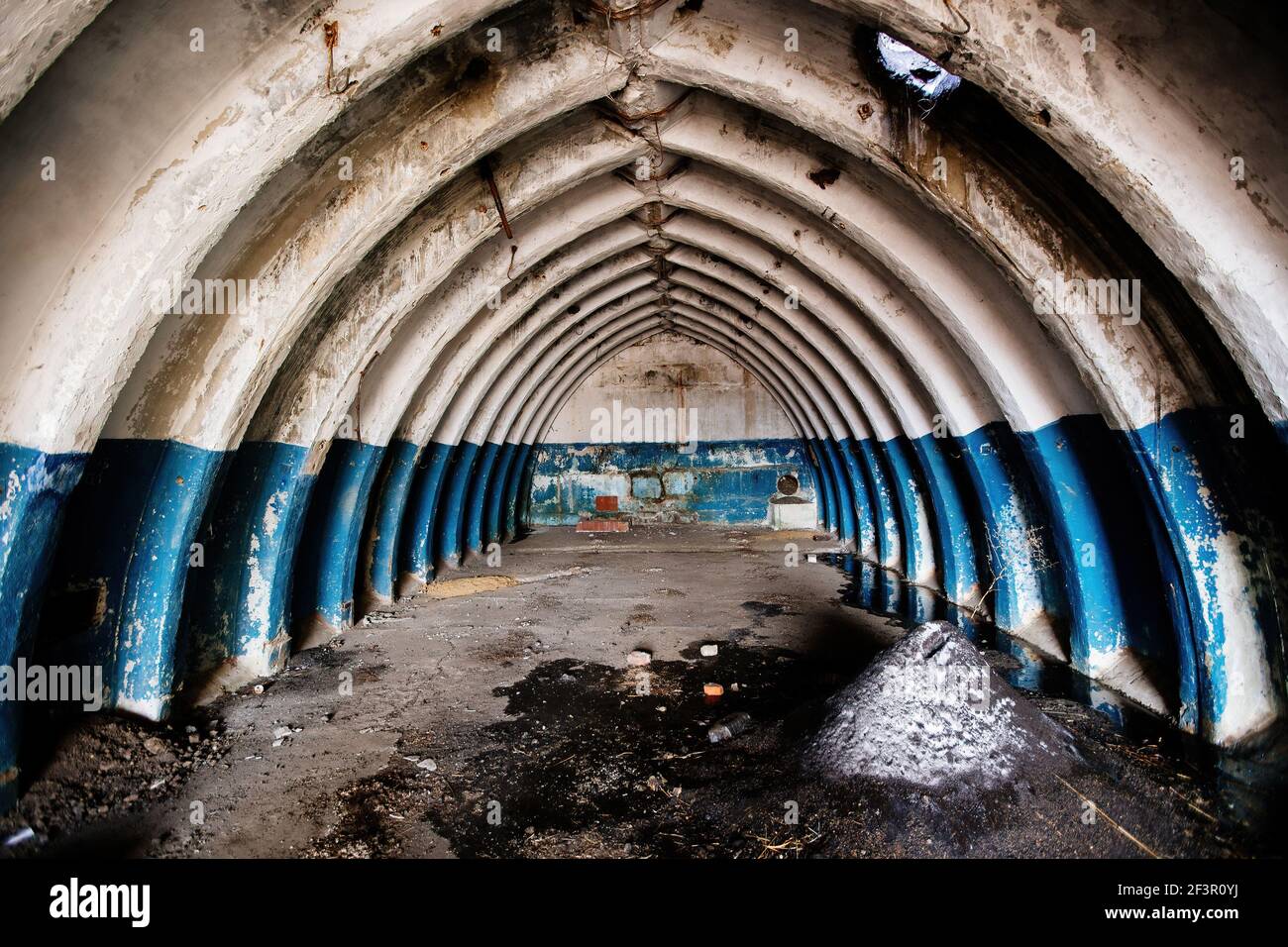 Abandoned underground depot in Soviet military base Stock Photo - Alamy