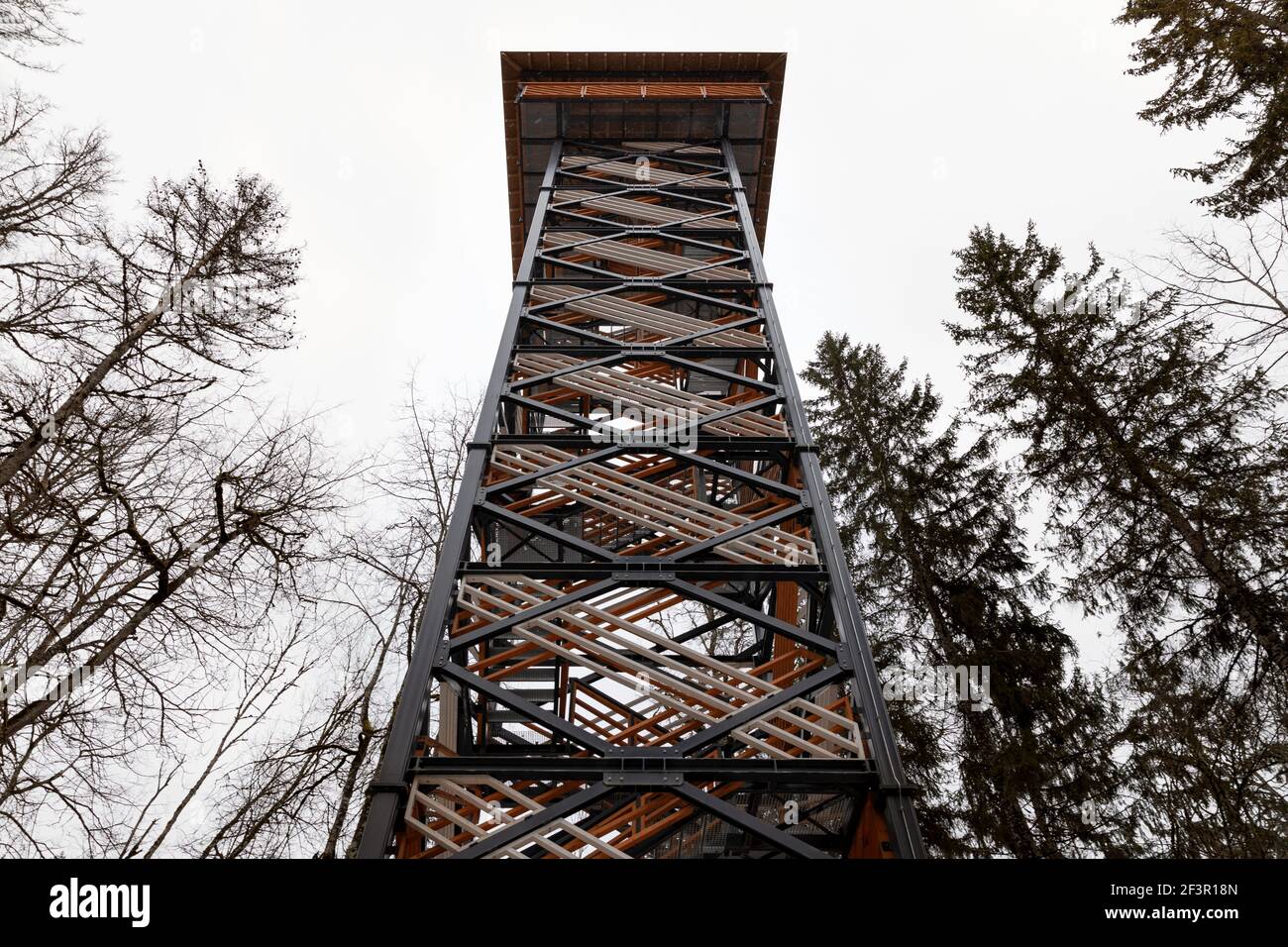 Observation tower in a naltional park, relaxation and sight seeing ...