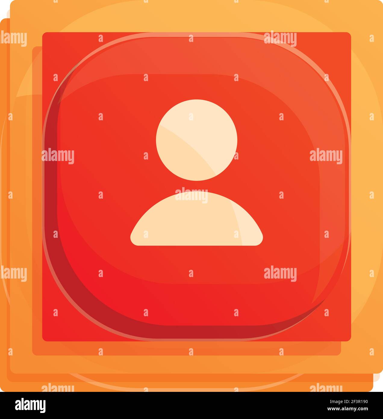 Avatar interface button icon. Cartoon of Avatar interface button vector ...