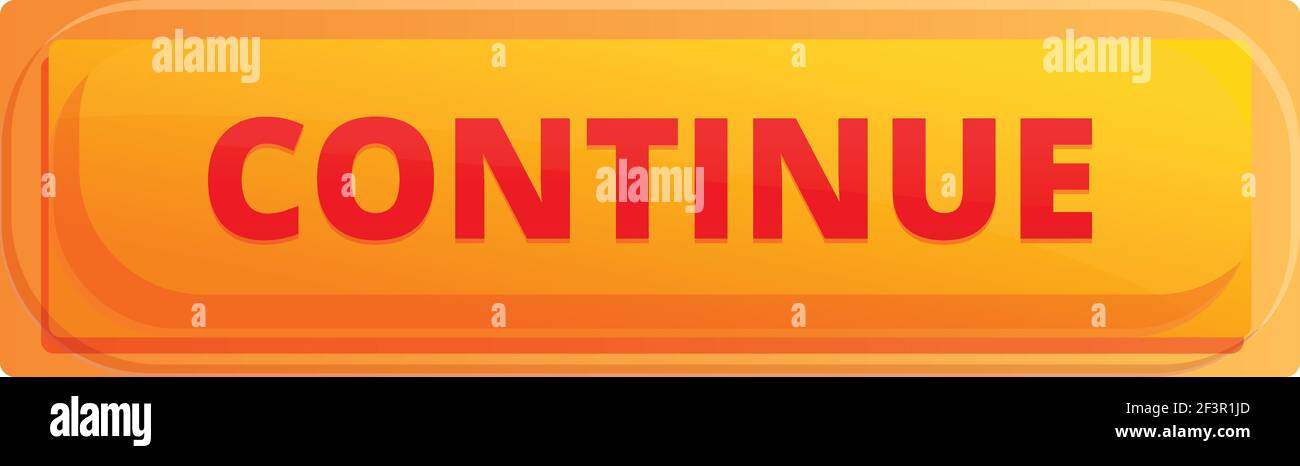 Continue interface button icon. Cartoon of Continue interface button ...