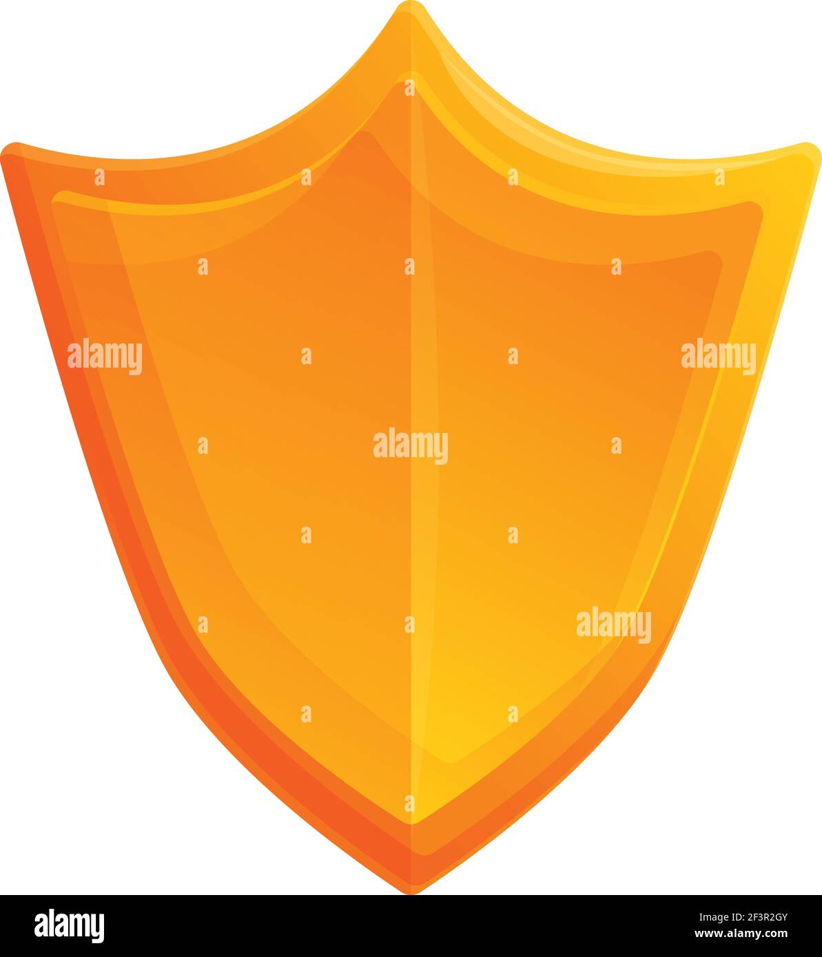 Shield button interface icon. Cartoon of Shield button interface vector ...