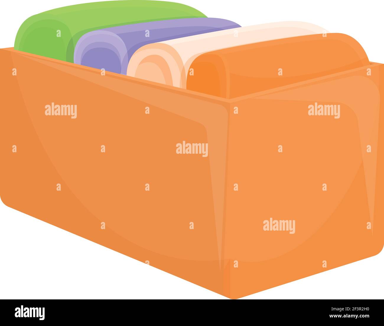 Donation box of used clothes icon. Cartoon of Donation box of used ...