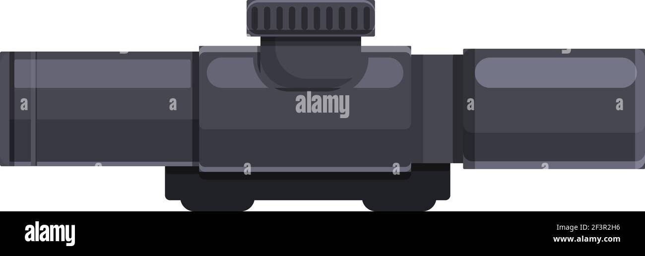 Telescopic sight target icon. Cartoon of Telescopic sight target vector ...