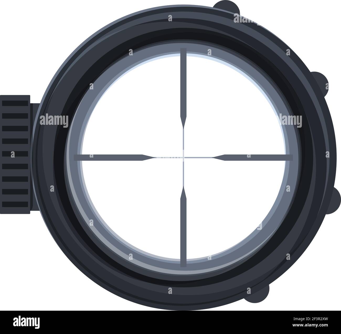 Telescopic sight shot icon. Cartoon of Telescopic sight shot vector ...