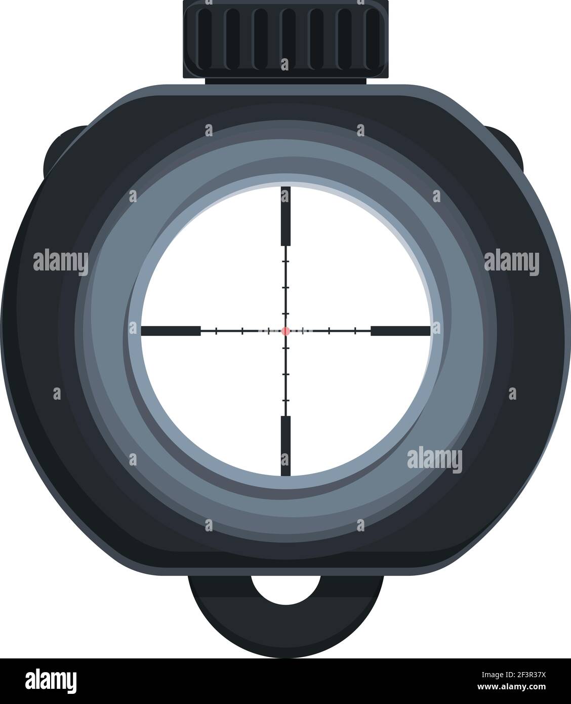 Sniper aim icon. Cartoon of Sniper aim vector icon for web design ...