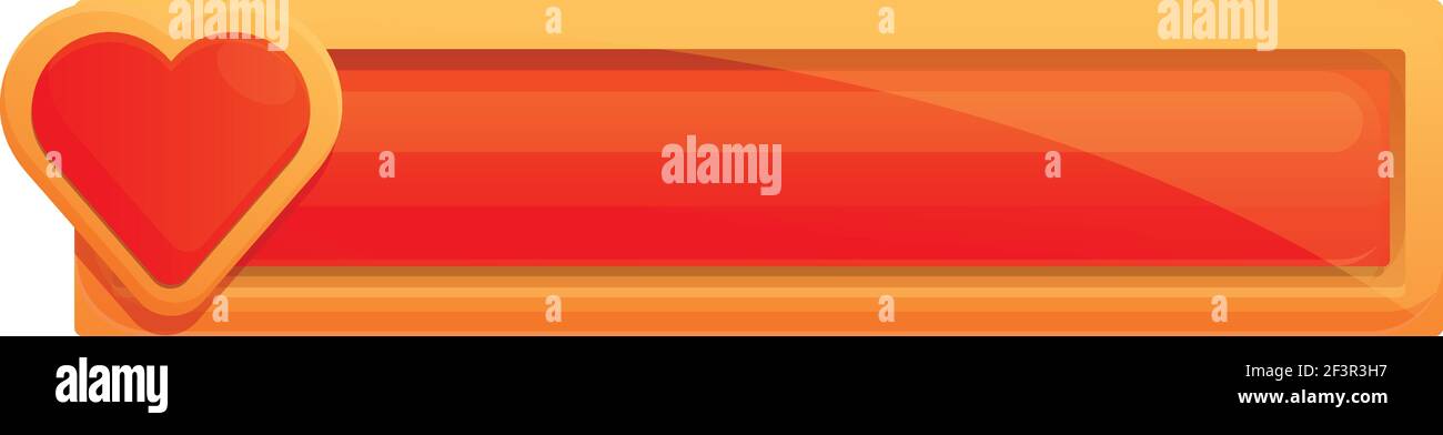 Red heart loading icon. Cartoon of Red heart loading vector icon for ...