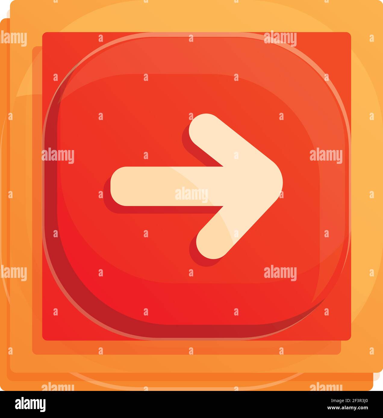 Forward button icon. Cartoon of Forward button vector icon for web ...