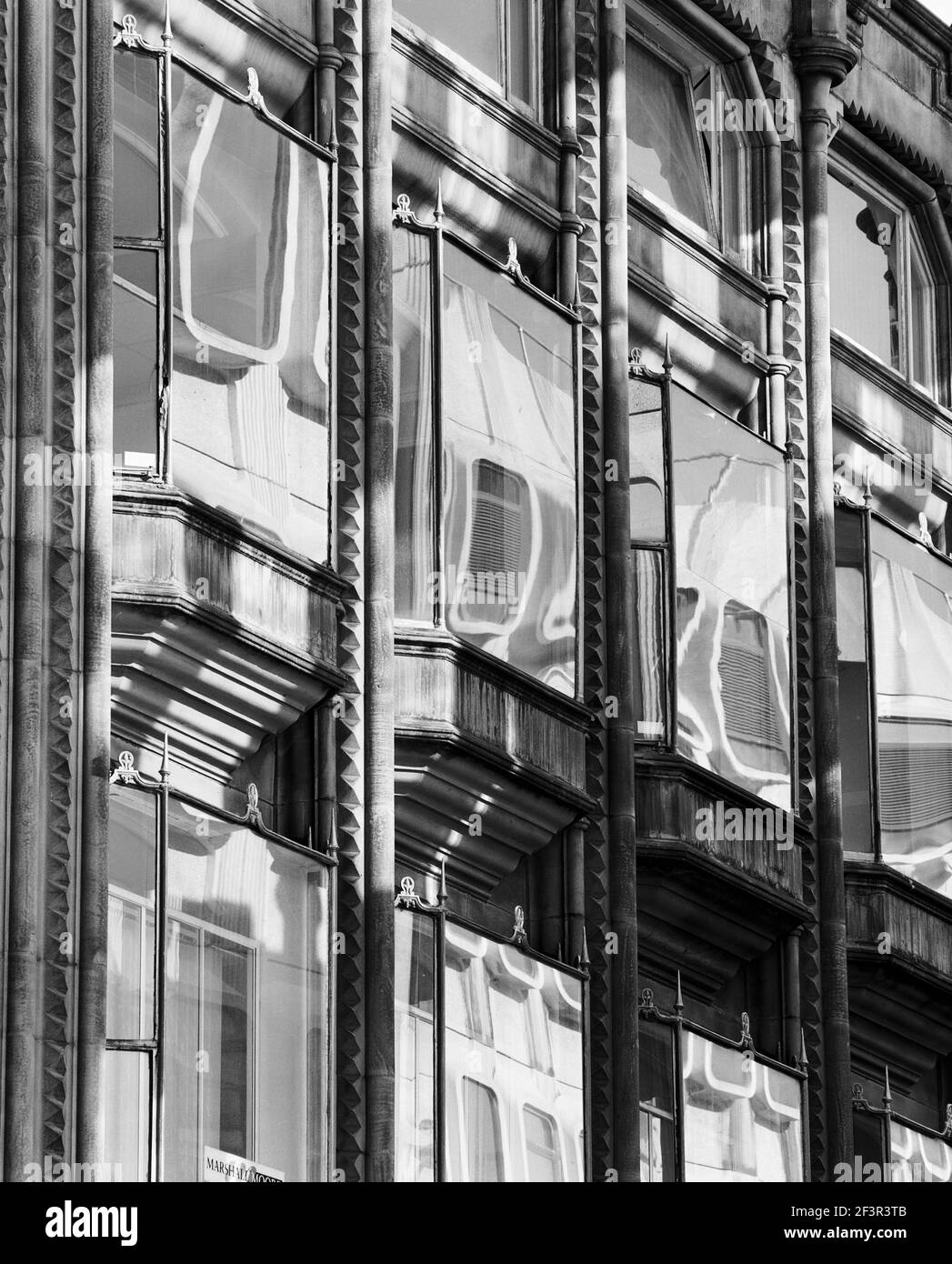 ORIEL CHAMBERS, Liverpool, Merseyside. Exterior detail view showing ...