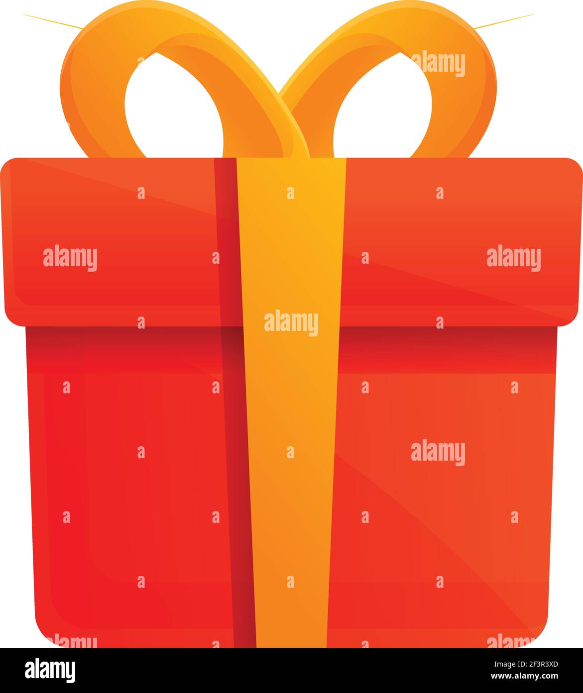 Gift box interface icon. Cartoon of Gift box interface vector icon for ...