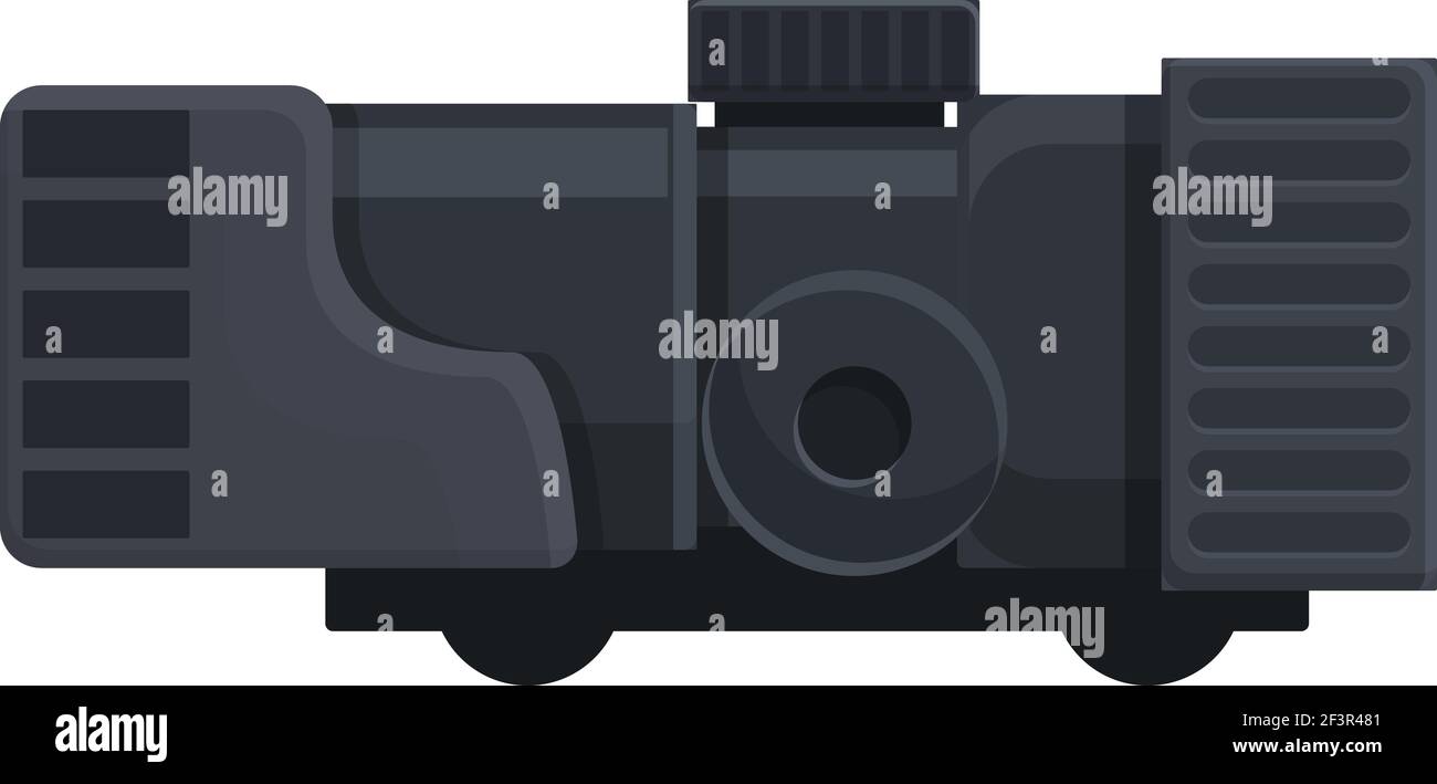 Telescopic sight night icon. Cartoon of Telescopic sight night vector ...