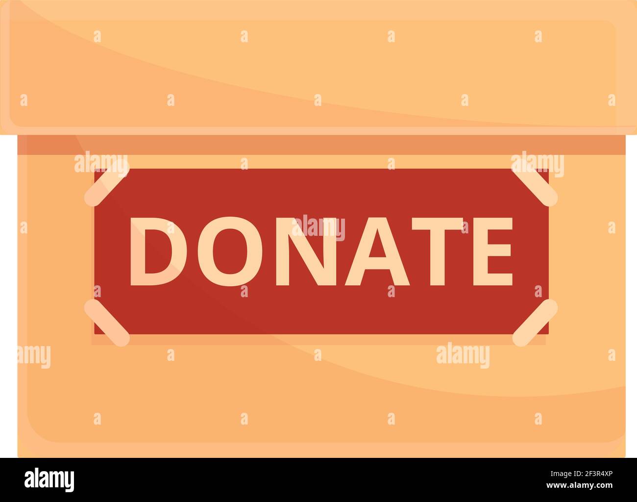 Nonprofit box donation icon. Cartoon of Nonprofit box donation vector ...