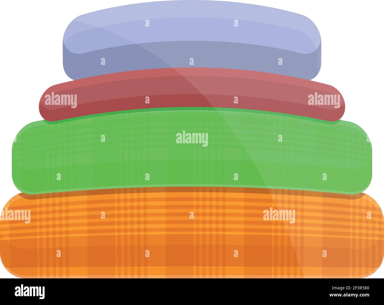 Used clothes stack icon. Cartoon of Used clothes stack vector icon for ...