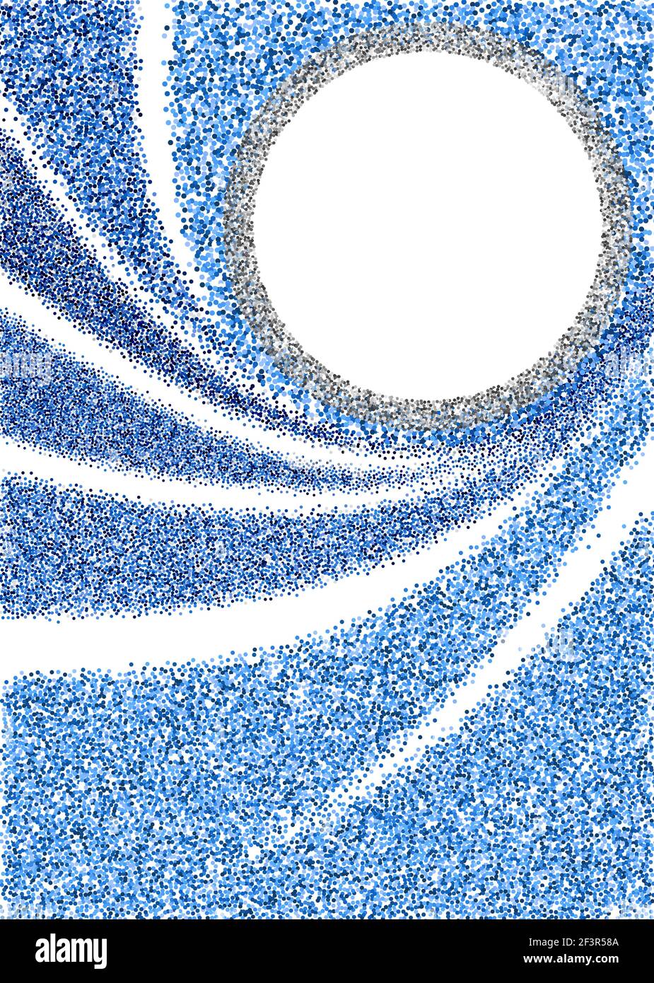 Blank template silver confetti Stock Vector Images - Alamy