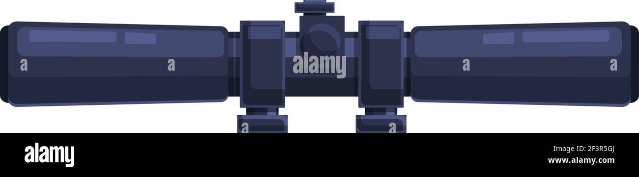 Sight optic scope icon. Cartoon of Sight optic scope vector icon for ...