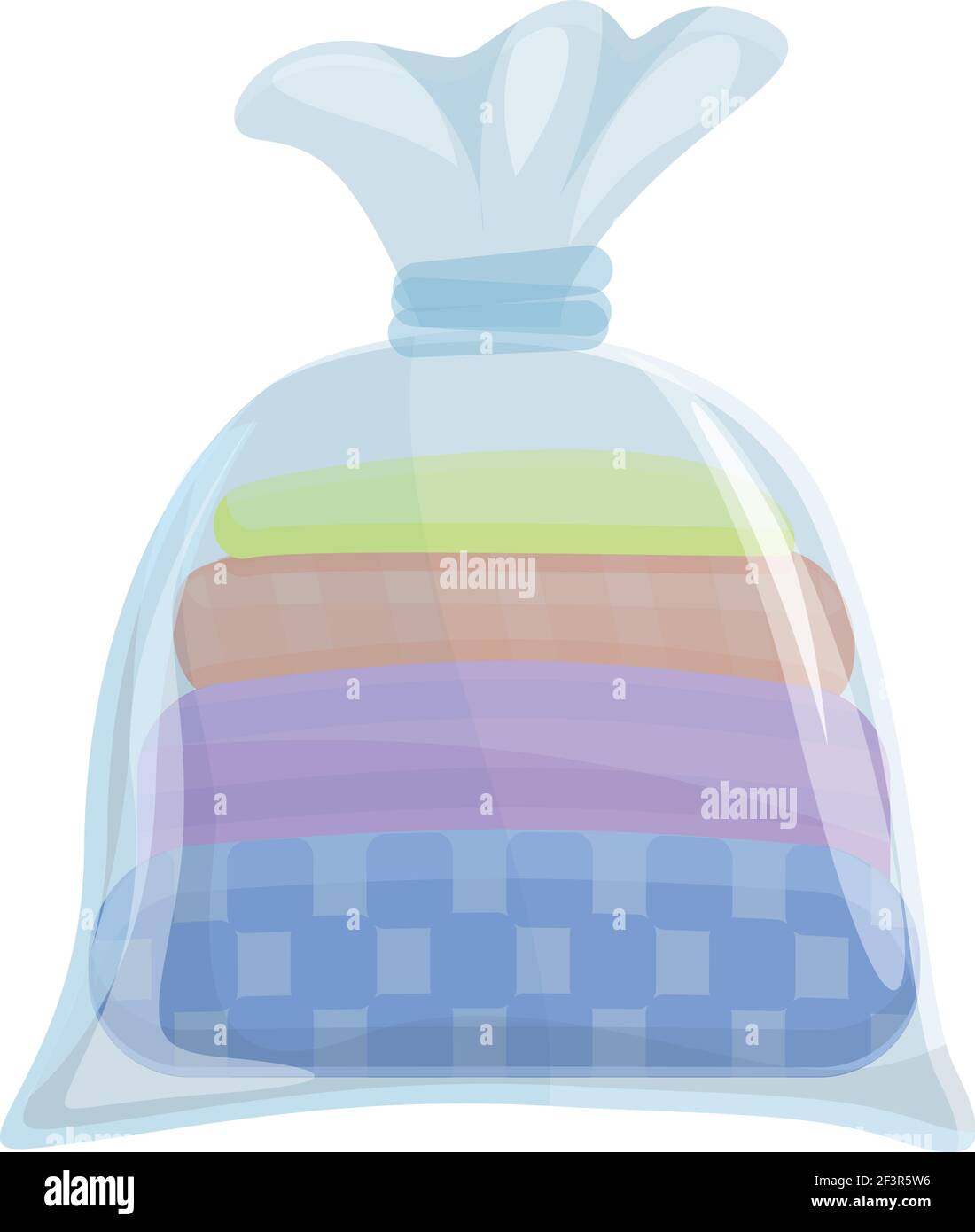 Clothes sack donation icon. Cartoon of Clothes sack donation vector ...