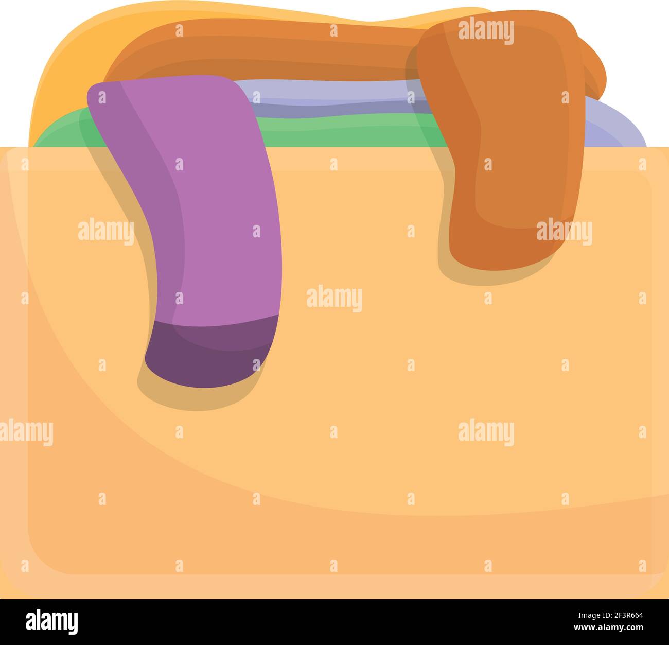 Donate clothes box icon. Cartoon of Donate clothes box vector icon for ...