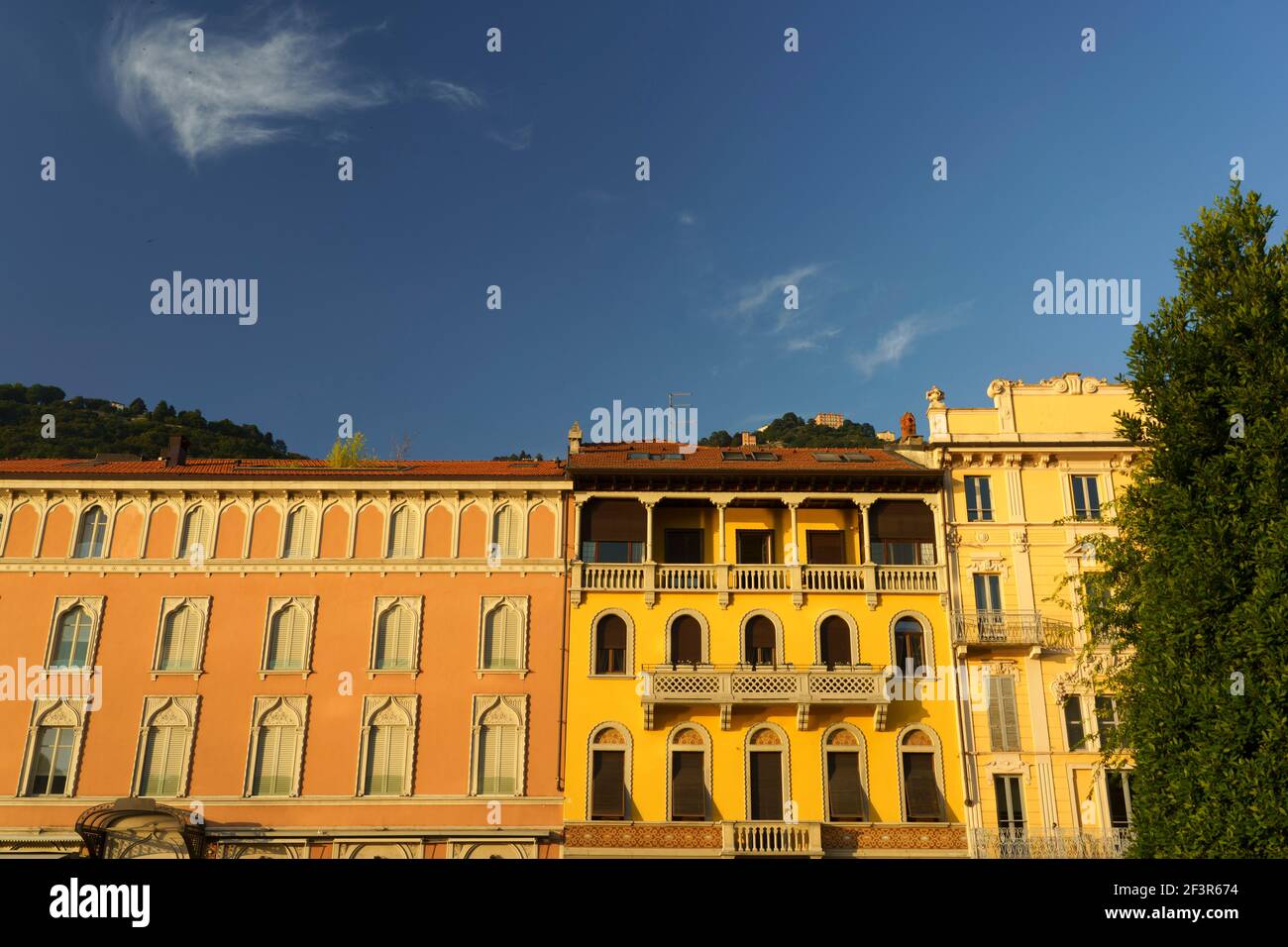 Como, Lombardy, Italy: the historic center at evening Stock Photo - Alamy